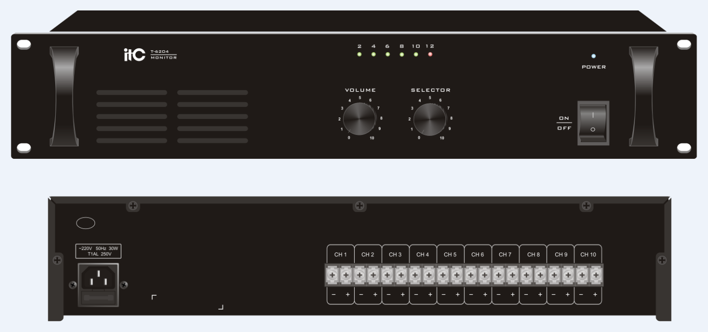 T-6204A 10-Channel Monitor