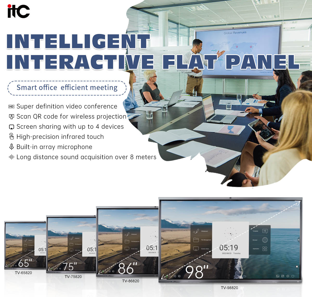 TV-65820 65-inch Interactive Intelligent Touch Screen